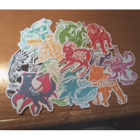 Zodiac Horoscope sticker pack 12