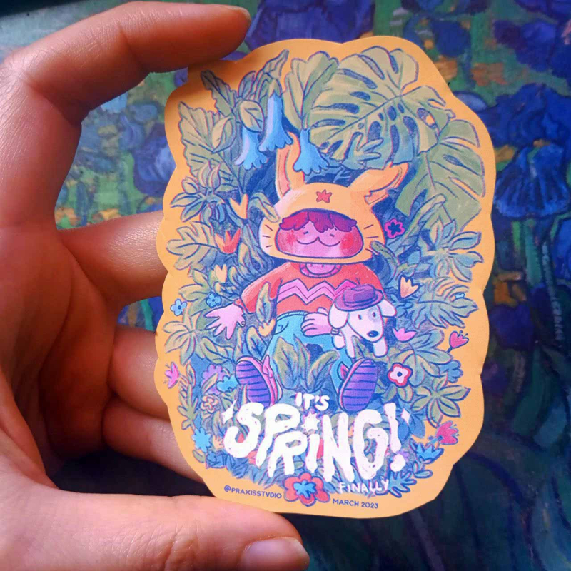 It's spring finally sticker